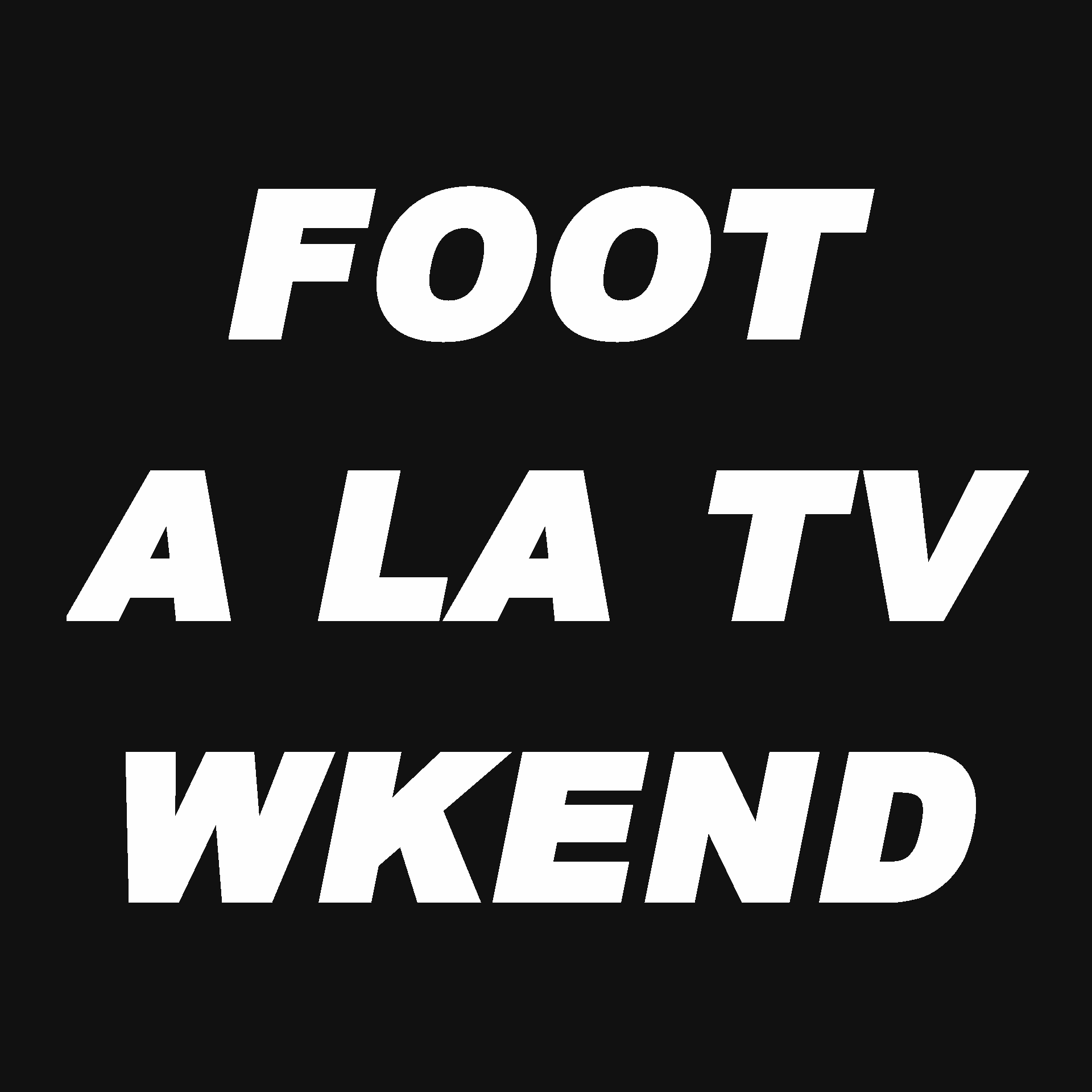 foot ce Week-end match direct TV programme diffusion tele